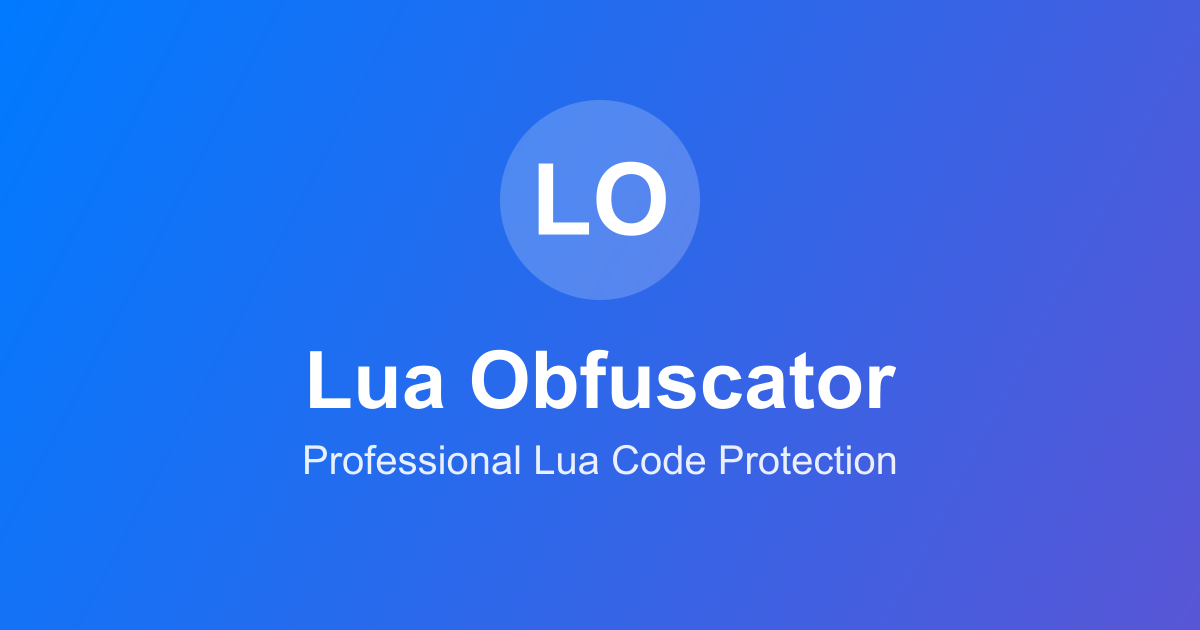 Bill's Lua Obfuscator - Lua Code Protection & Minification